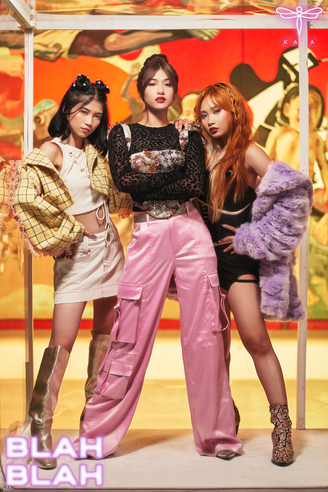 KAIA Official on Twitter: "[BLAH BLAH Concept Teaser] UNIT 1 CHARLOTTE, ANGELA, and ALEXA 🍊🐻🐉 ...