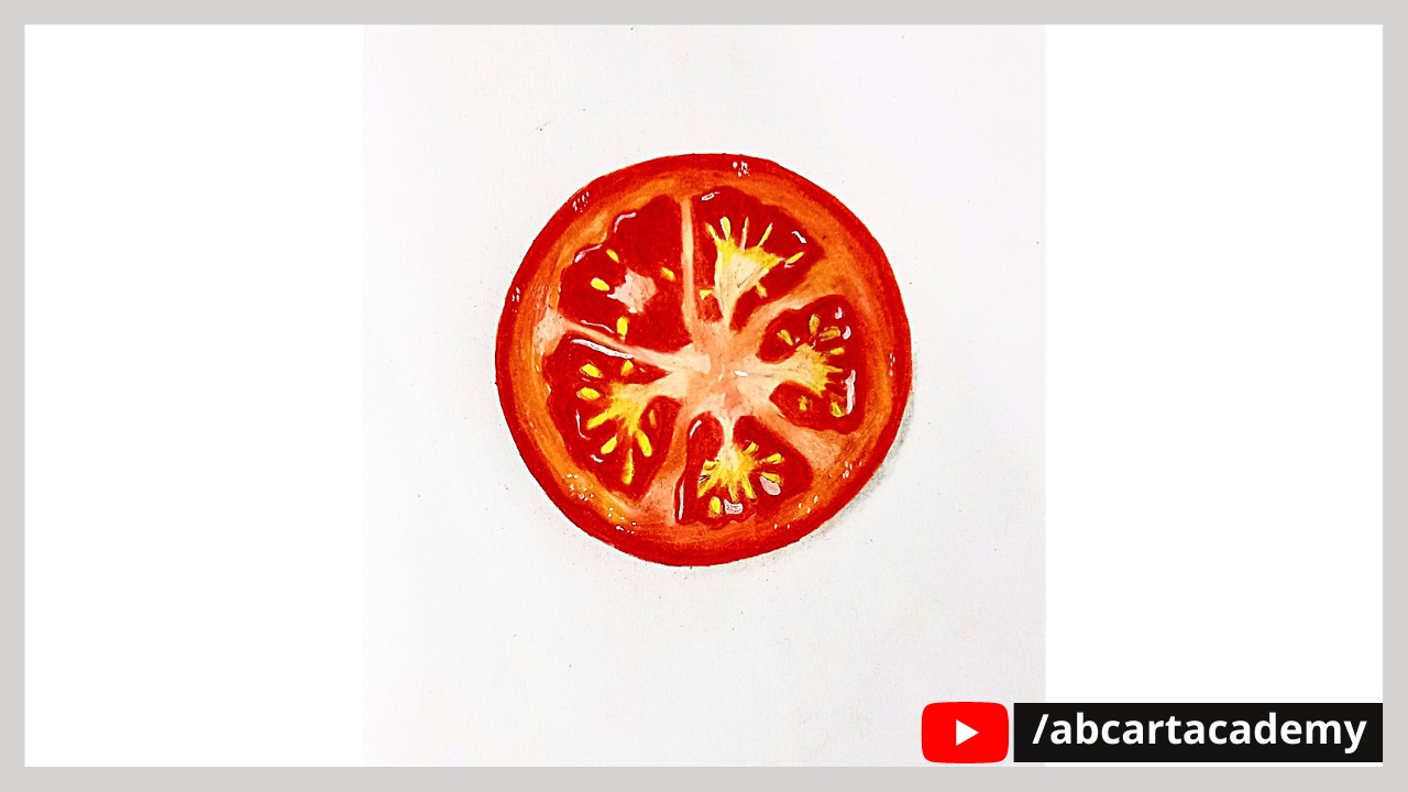 Tomato Slice Drawing