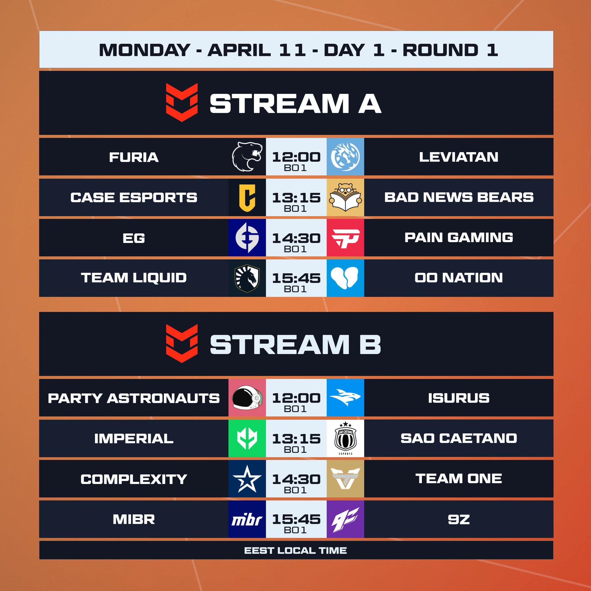 PGL on Twitter: "📅PGL RMR Americas Day 1 - Round 1 Schedule💯 #PGLRMR https://t.co/VSxRt4xzOv ...