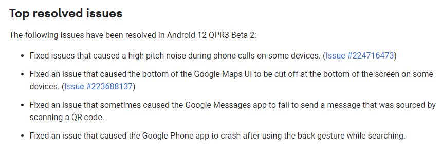 Mishaal Rahman on Twitter: "Android 12 QPR3 Beta 2 is now available for supported Pixel devices ...