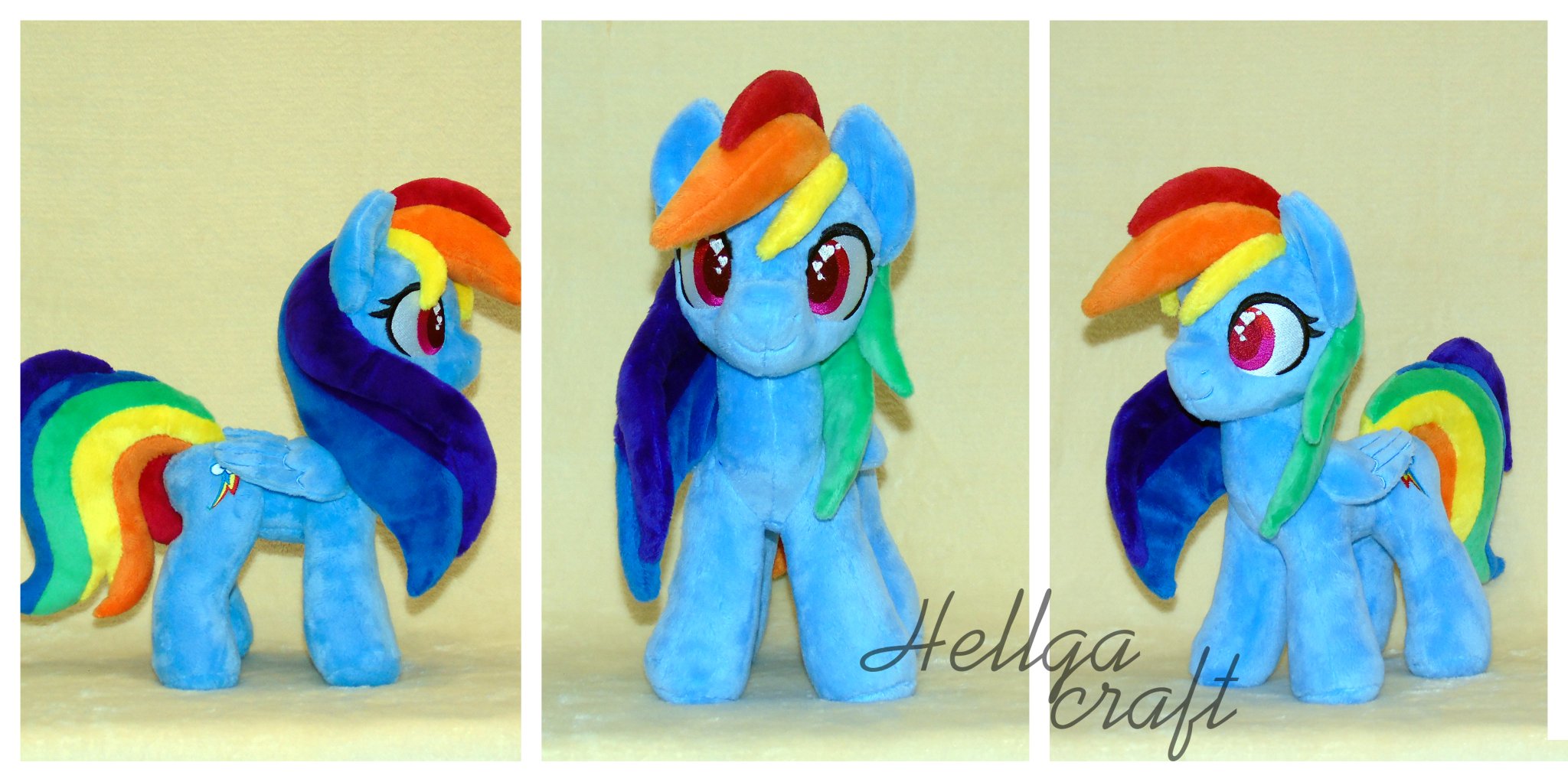 Hellga Craft 🤍💙🤍 on Twitter: "Sale! Rainbow Dash 10" to crown (12" to top of mane) - $200 with ...