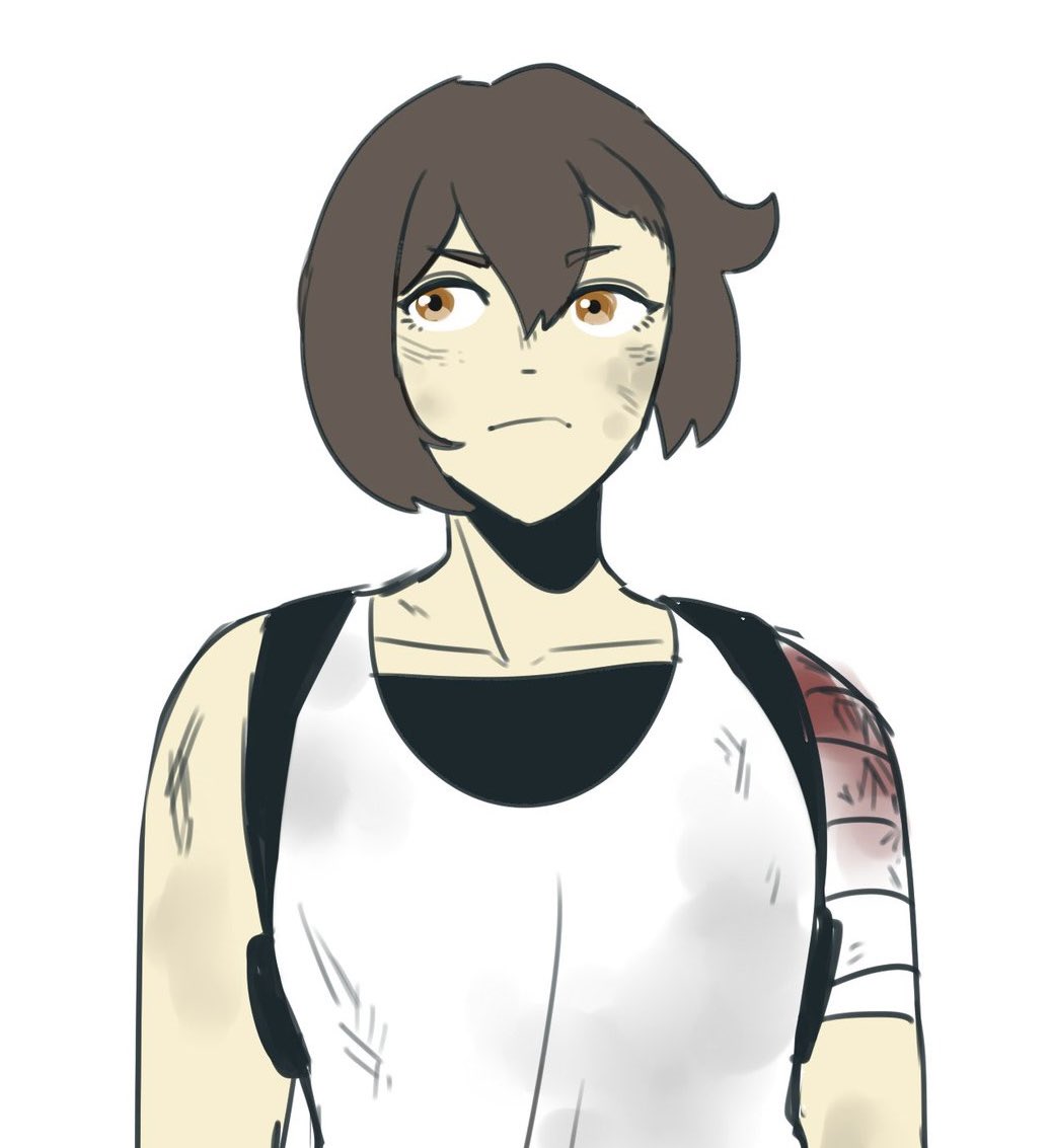 Anime Girl Looking Over Right Shoulder