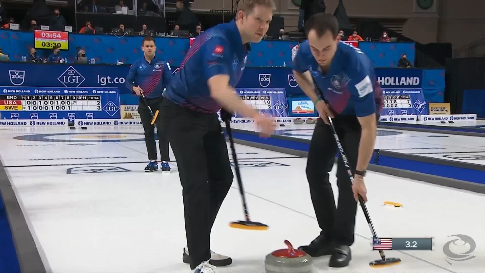 World Curling on Twitter: "Unparalleled concentration and composure from Korey Dropkin. 🇺🇸 A ...