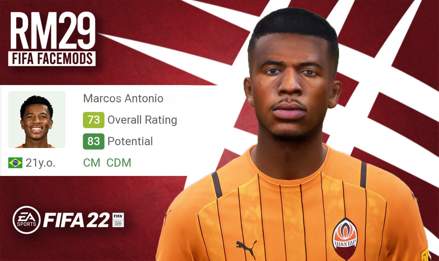 Renan_RM29 🤖 on Twitter: "[FIFA 22] 🇧🇷 Marcos Antonio (🇺🇦 FK Shakhtar) ☀ 21 yo 🔥73 OVR💥83 POT ...