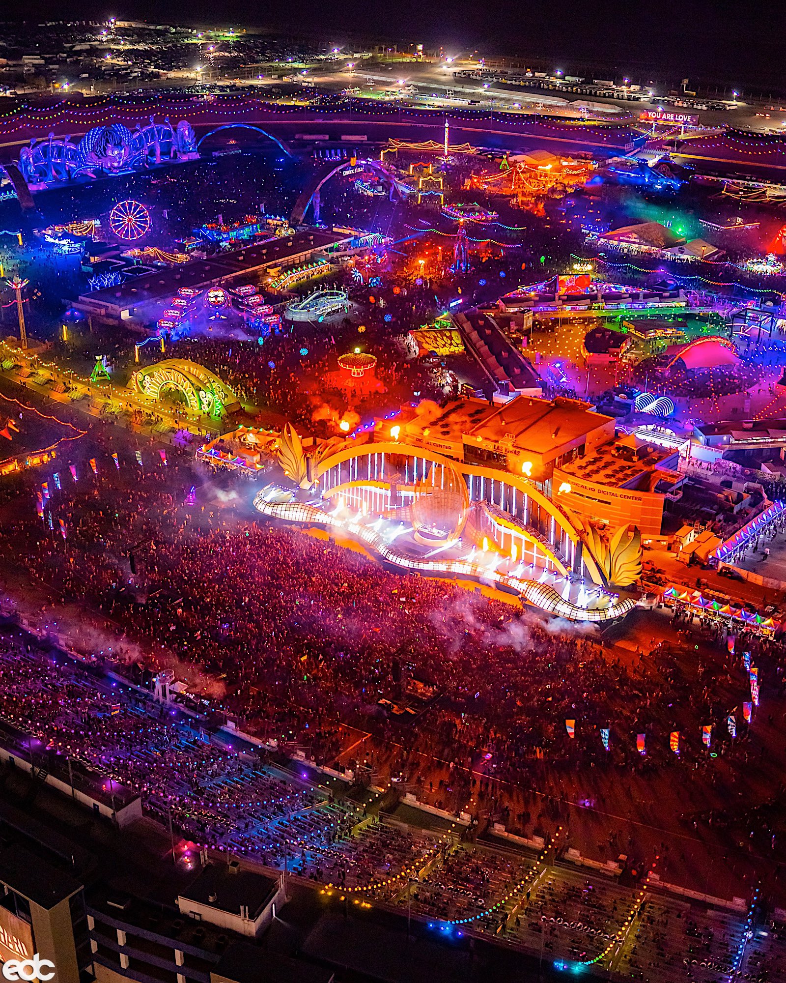 Edc Las Vegas Aerial