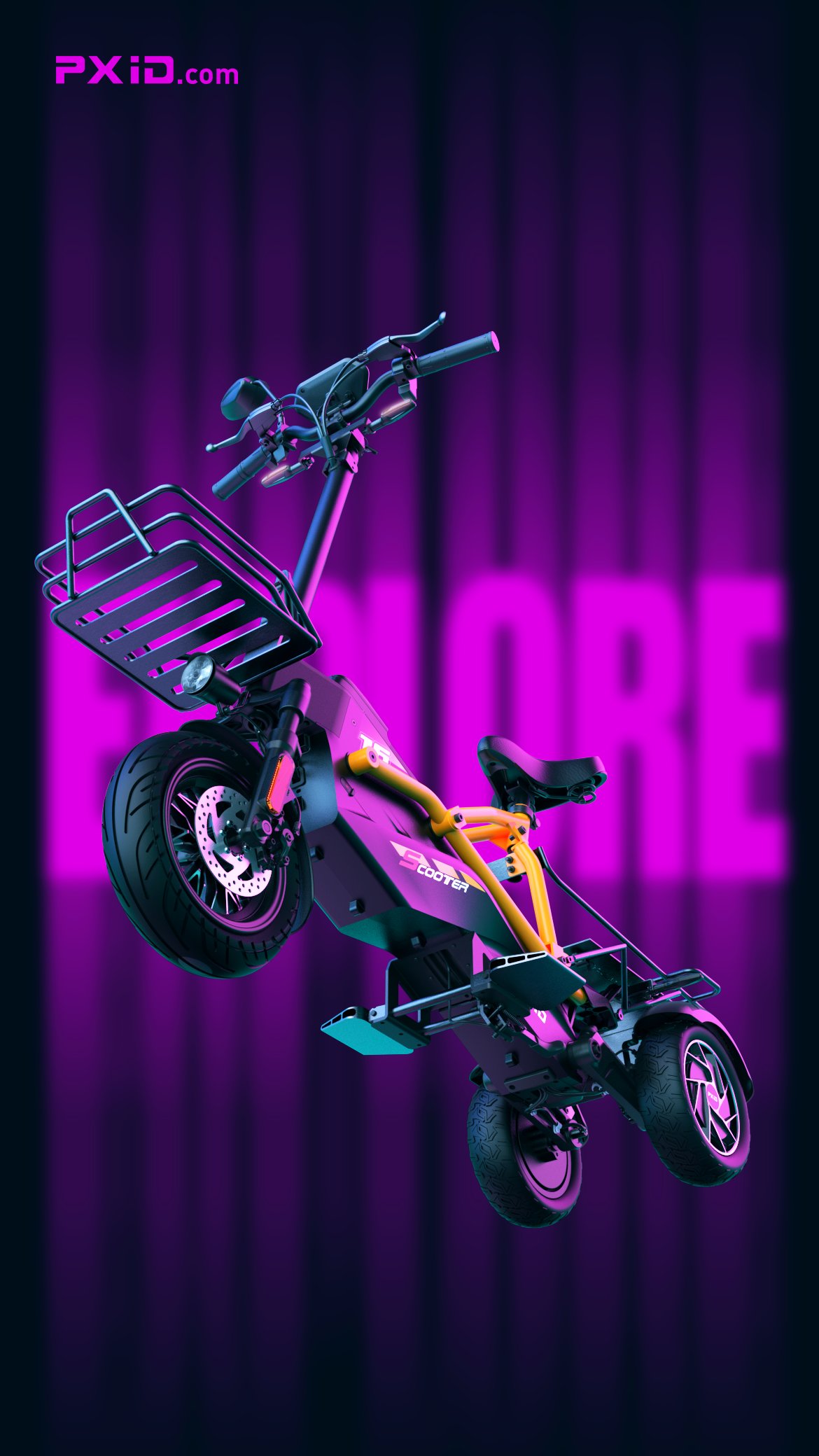 Pxid on Twitter: "PXID-F2 3 Wheel Electric Scooter Beautiful and Novel Shape Brand-new model ...