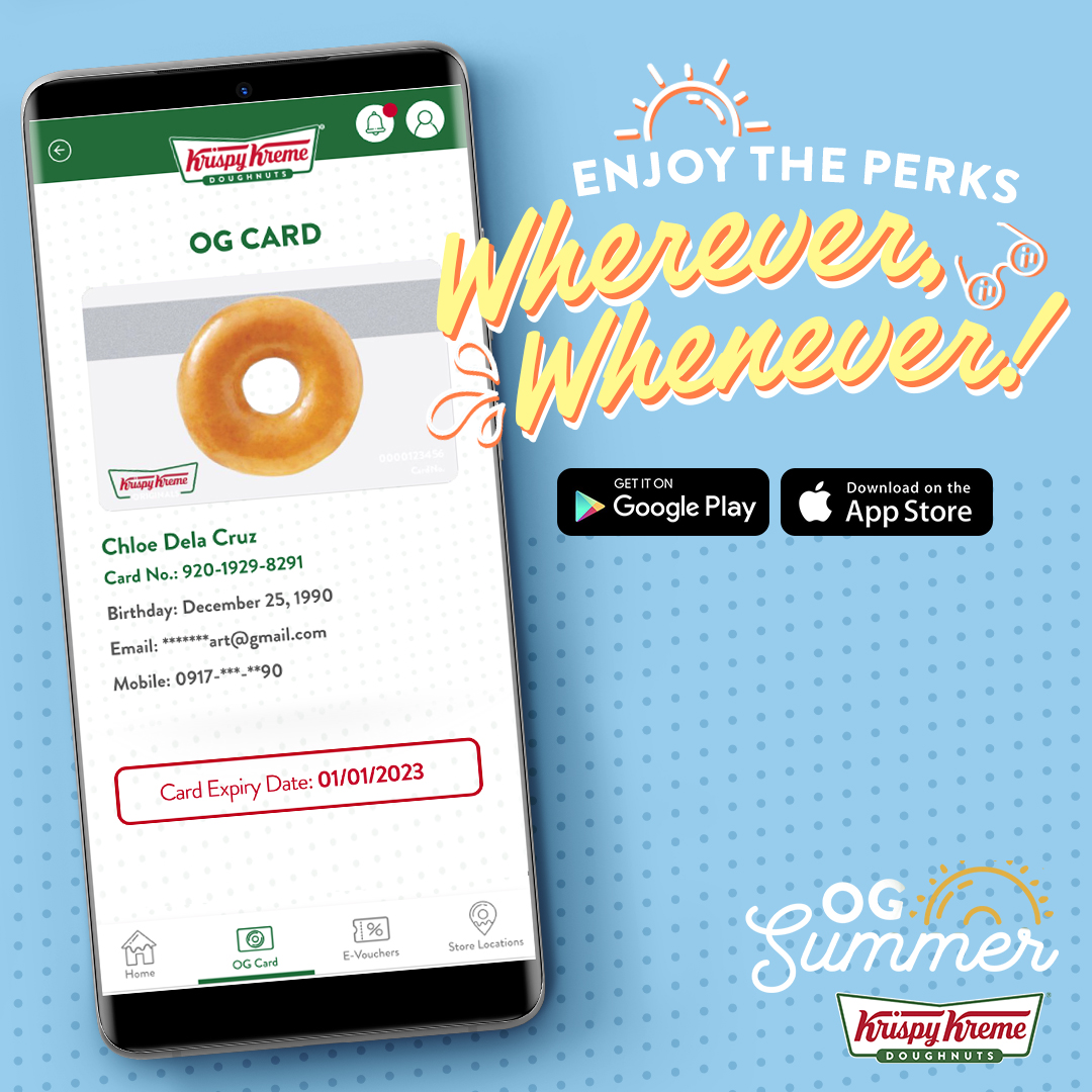 Krispy Kreme PH 🇵🇭 on Twitter: "Forgot your OG Card at home? We got you! 😀 With the OG Card App ...