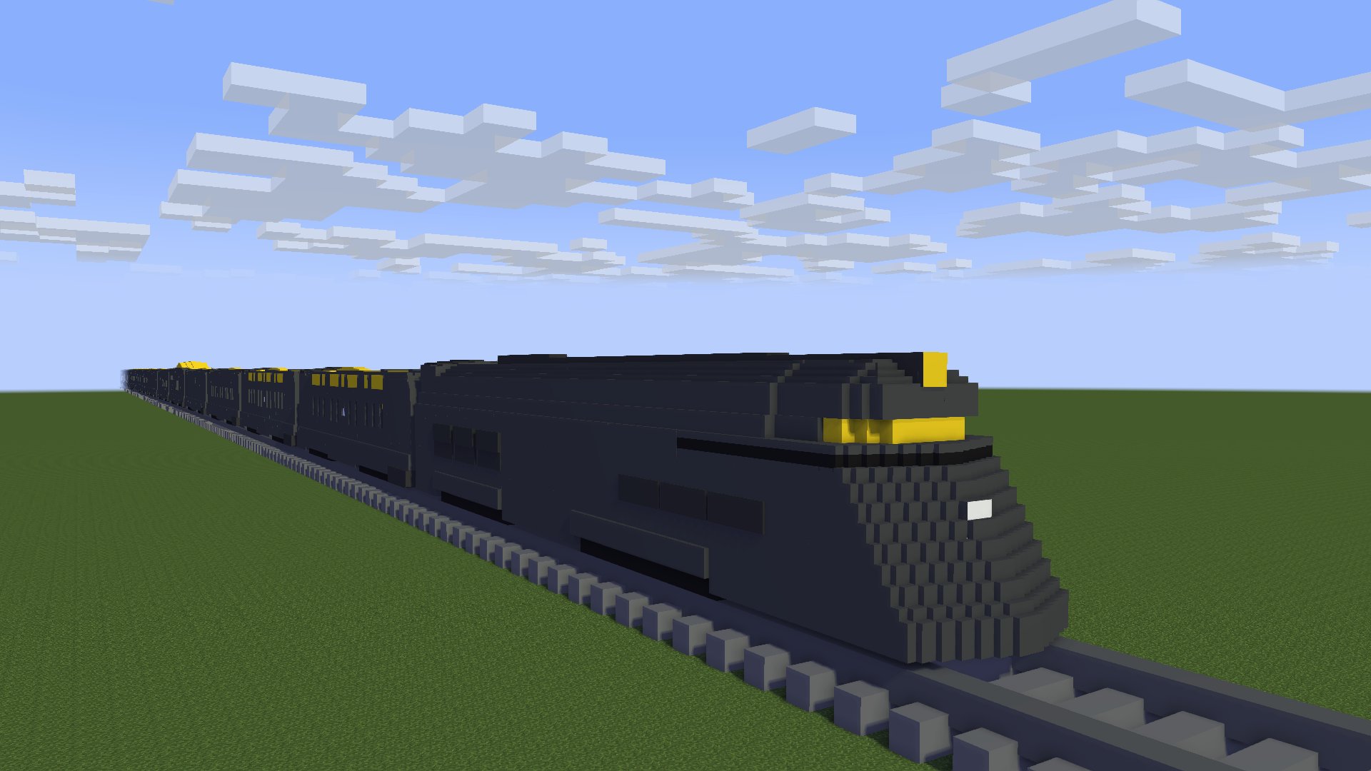 Minecraft Giant On Train