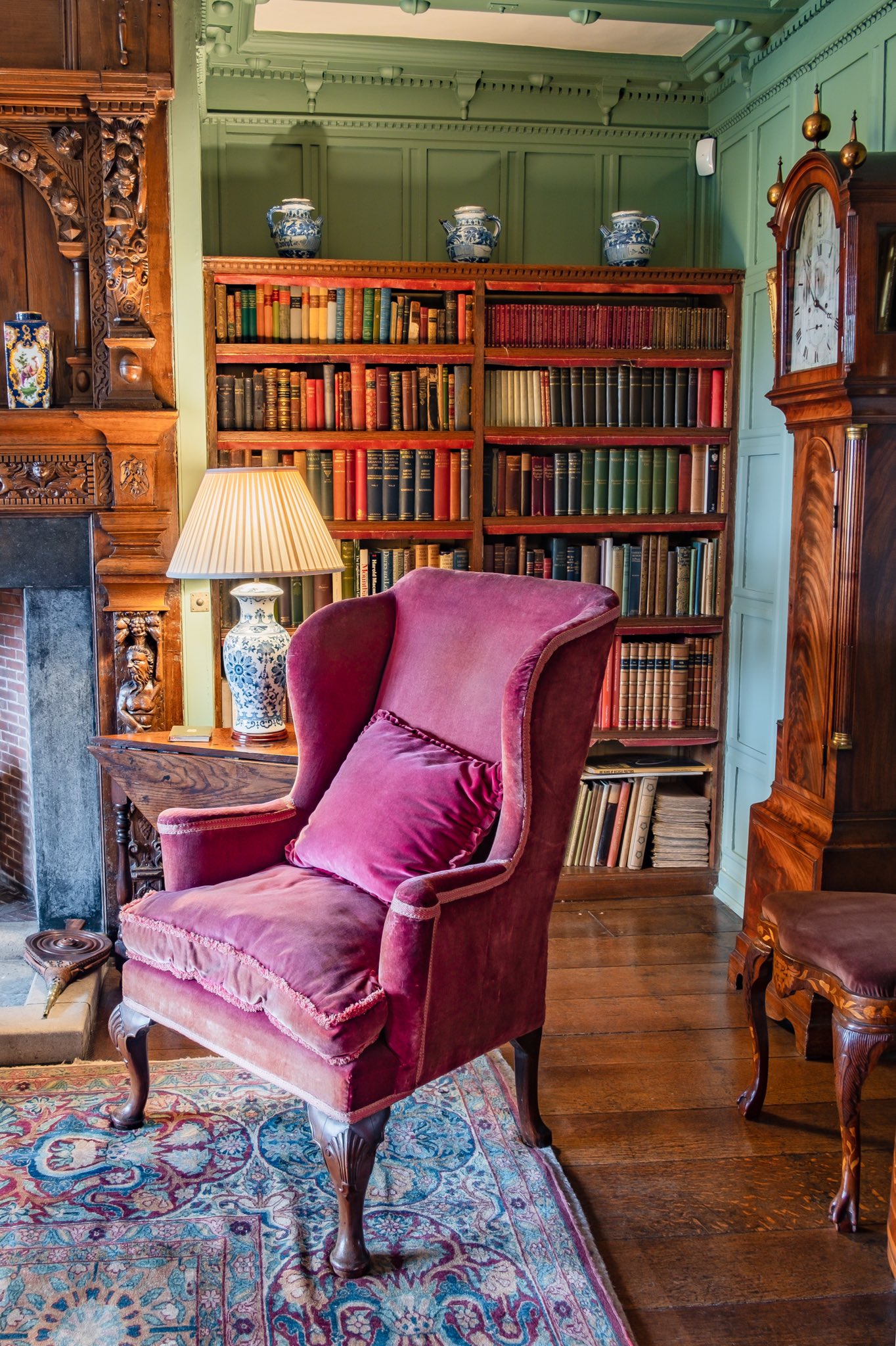 Victorian Library Study Books Portraits Hi-res Stock, 40% OFF