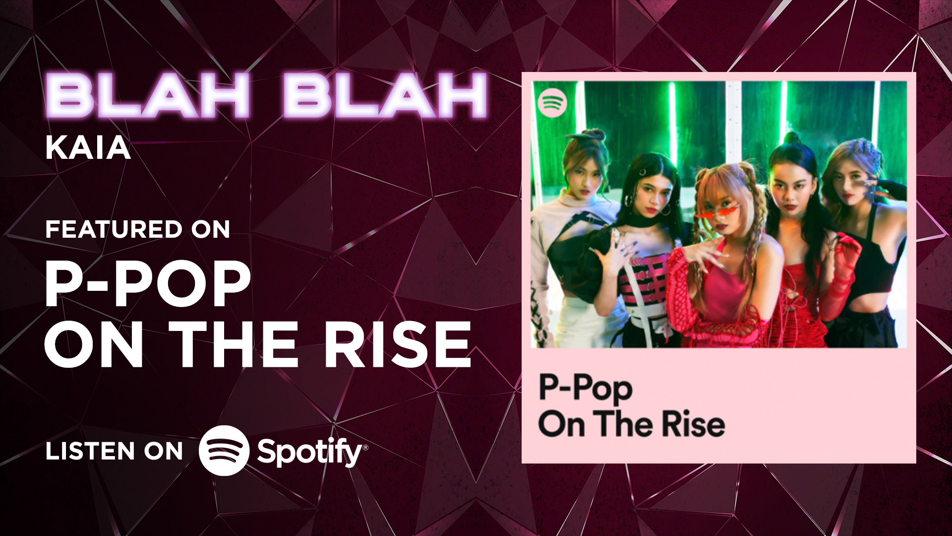 KAIA Official on Twitter: "[KAIA is Here] KAIA is the cover face of the Spotify 'P-Pop On The ...