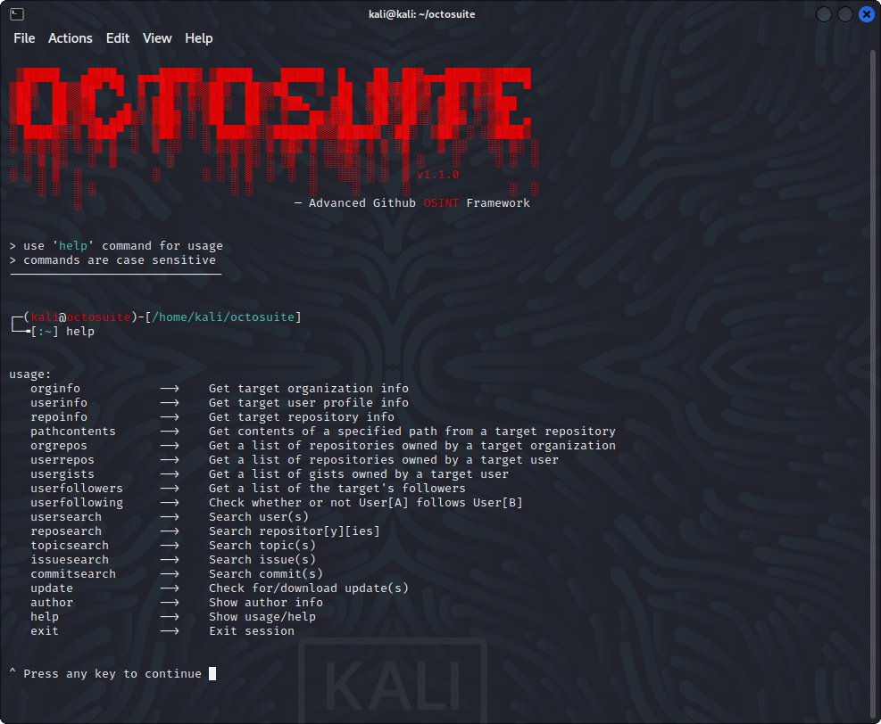 elhacker.NET on Twitter: "octosuite es un framework OSINT escrito en Python de código abierto ...