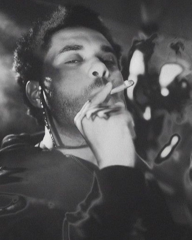 The Weeknd Smoking Weed