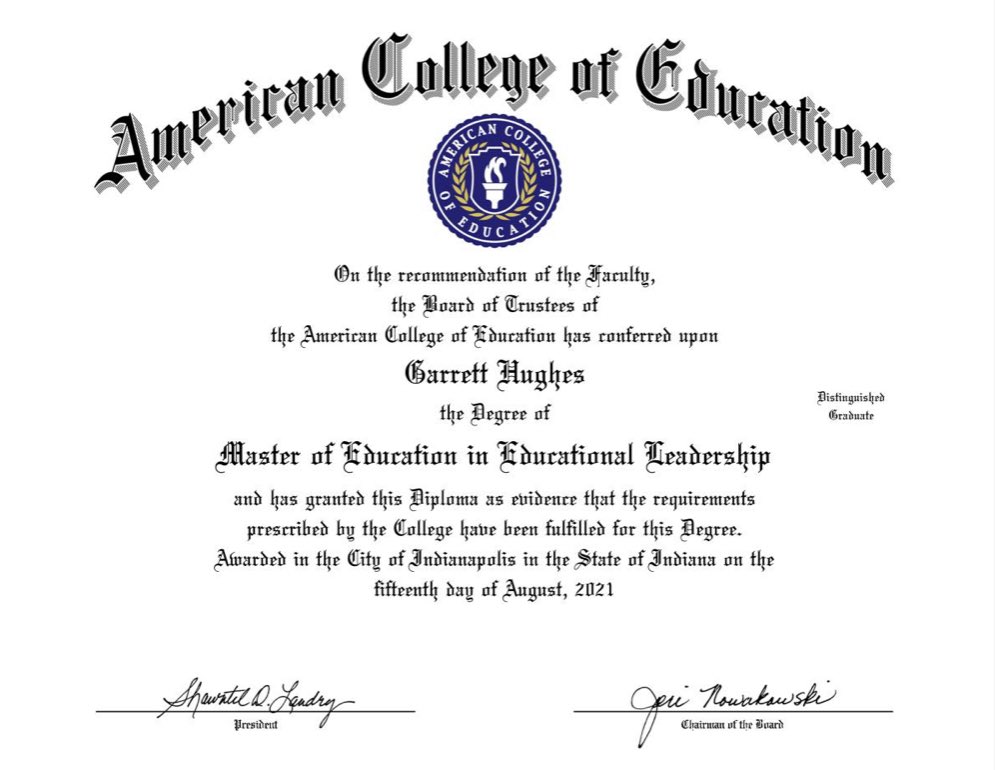 Masters Degree Diploma