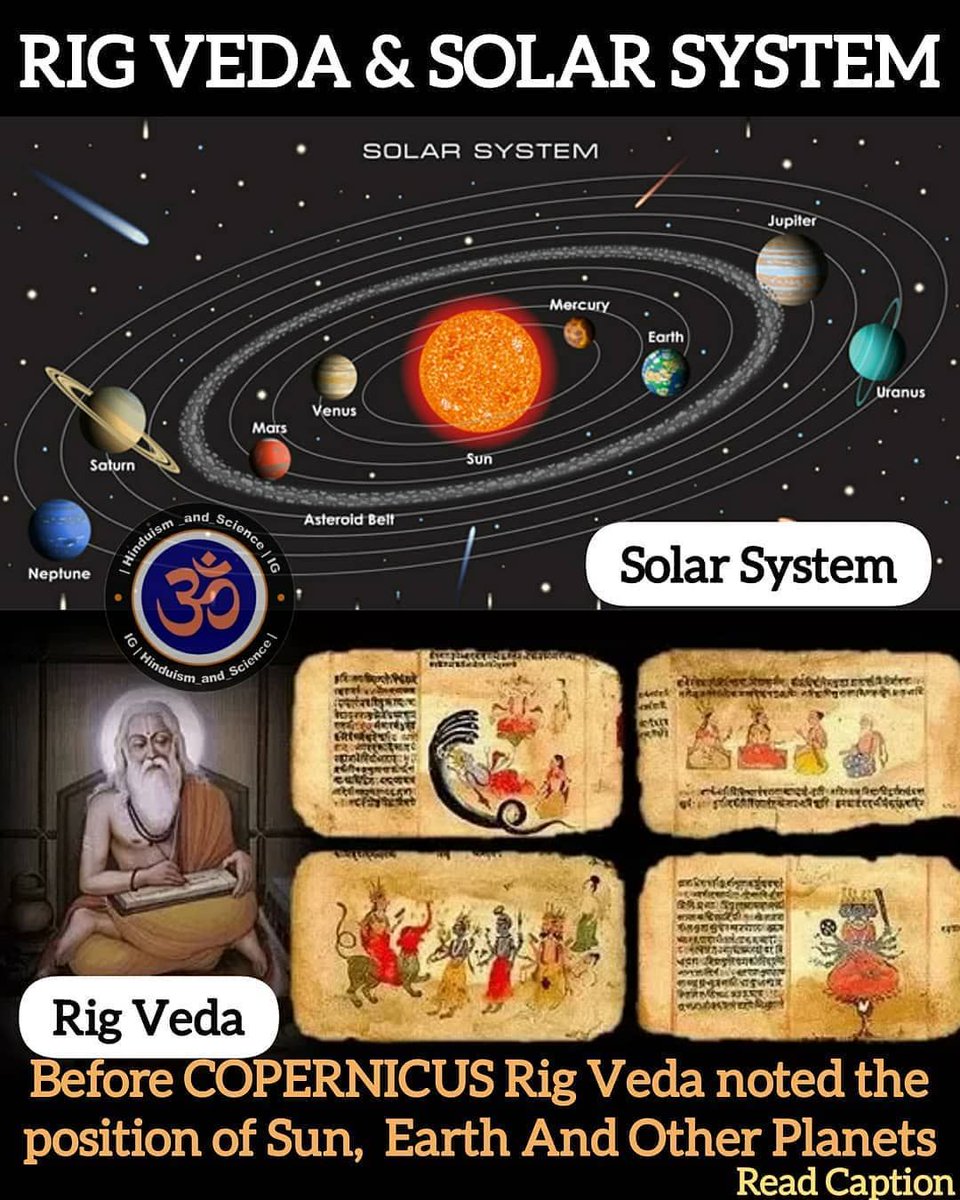 Santana Dharma: Physics & Cosmology thREAD 🧵 The Rig Veda is the Sacred ...