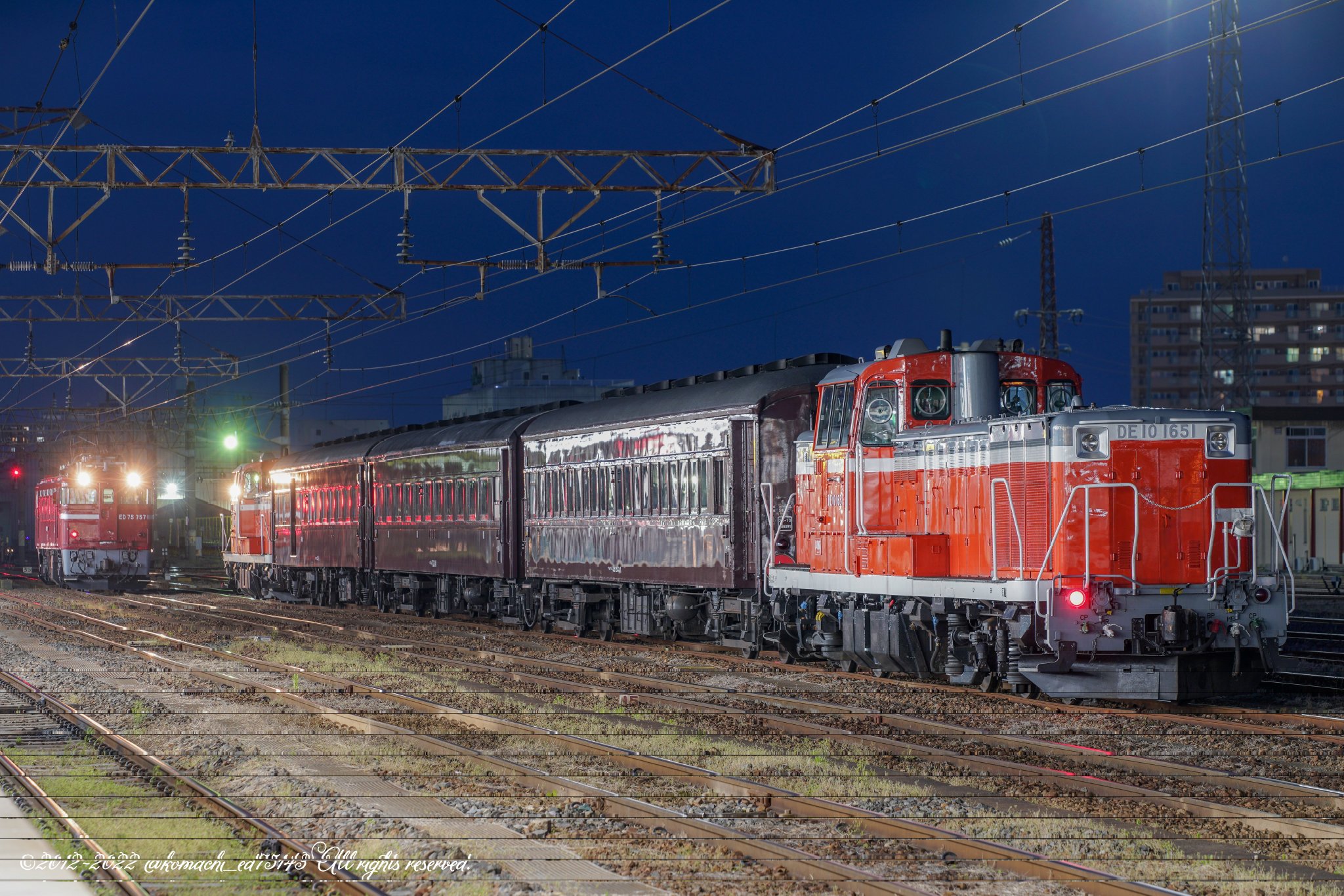 ときわ on Twitter: "ED75郡山到着 2022.04.20 単9540ﾚ ED75-757[仙] DE10-1649[郡]+旧客3車+DE10-1651[郡] https://t ...