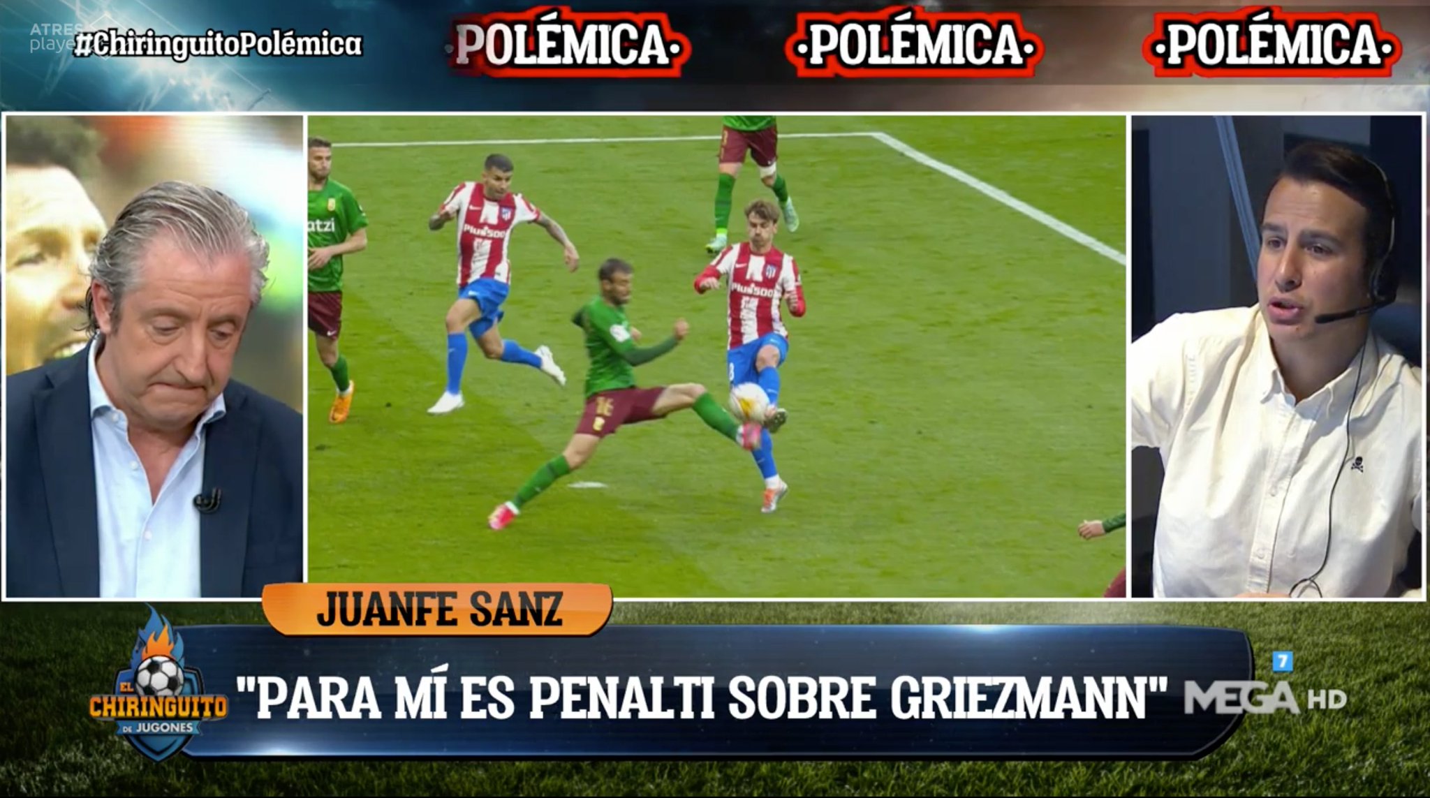 El Chiringuito TV on Twitter: "🙌"Para mí es PENALTI sobre GRIEZMANN"🙌 👀@JuanfeSanzPerez lo tiene ...