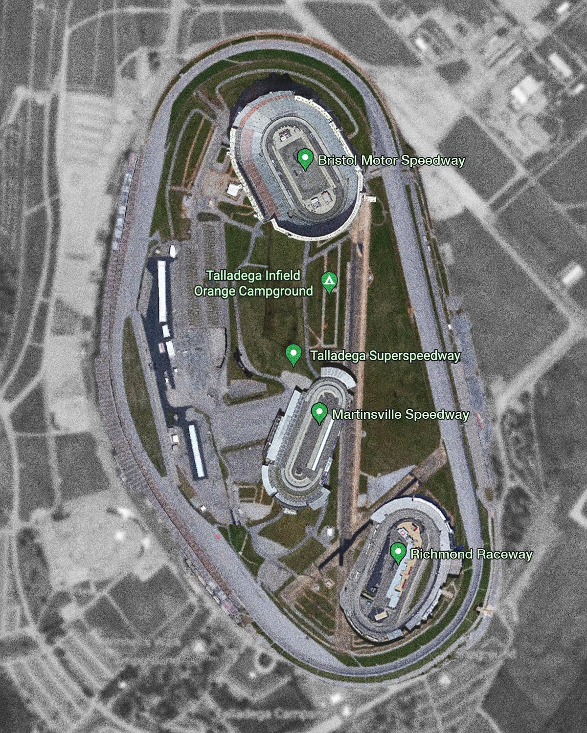 Campground At Talladega Superspeedway Map Talladega Superspeedway