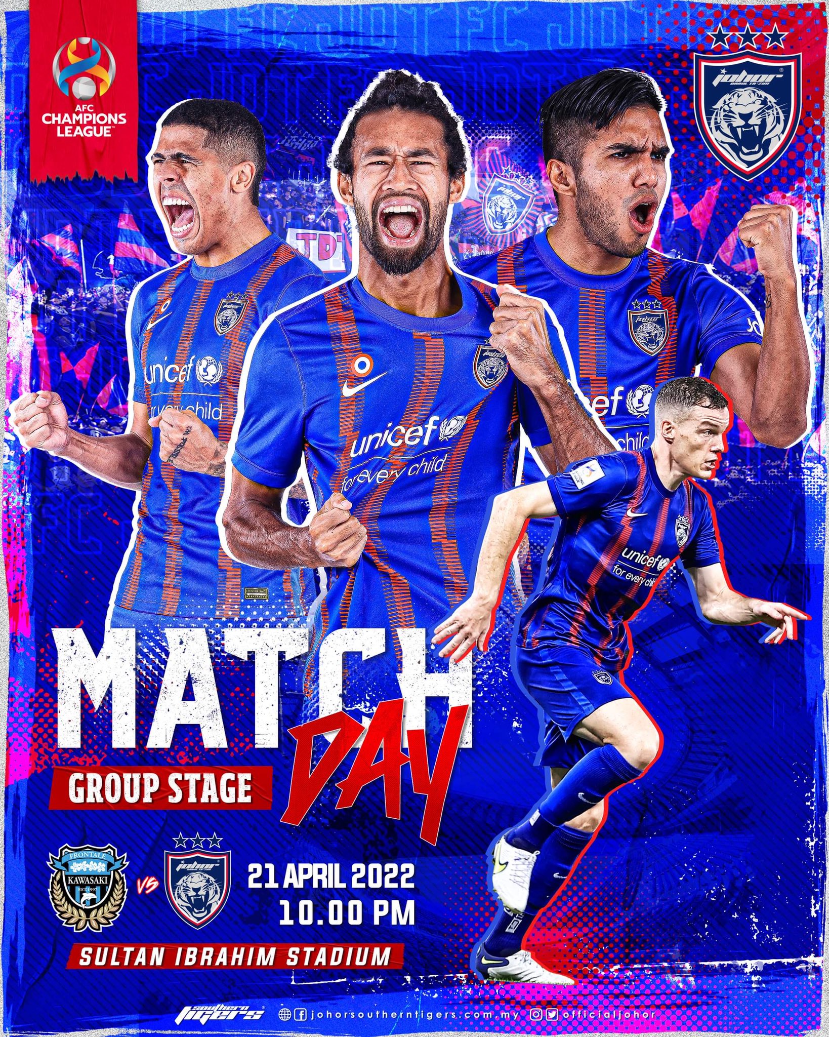 JOHORSouthernTigers on Twitter: "It's matchday! ⚽ KAWASAKI FRONTALE VS JDT 🏆 2022 AFC Champions ...