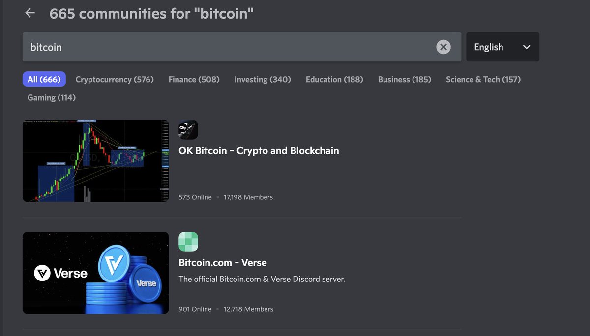 The Bitcoin.com Verse discord is already the second most popular ...