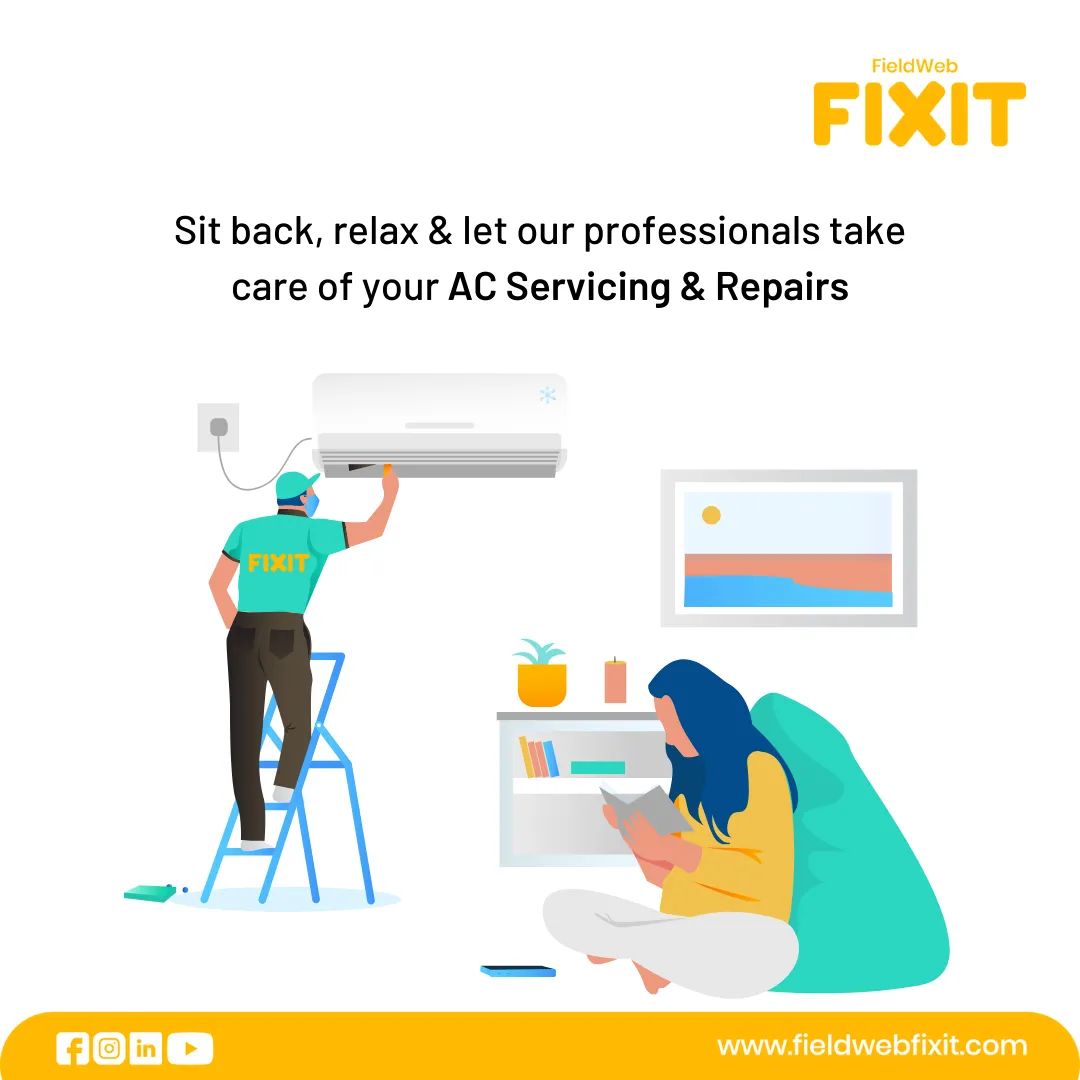 FieldWeb Fixit on Twitter: "No stress of constant calling & following up with the AC technician ...