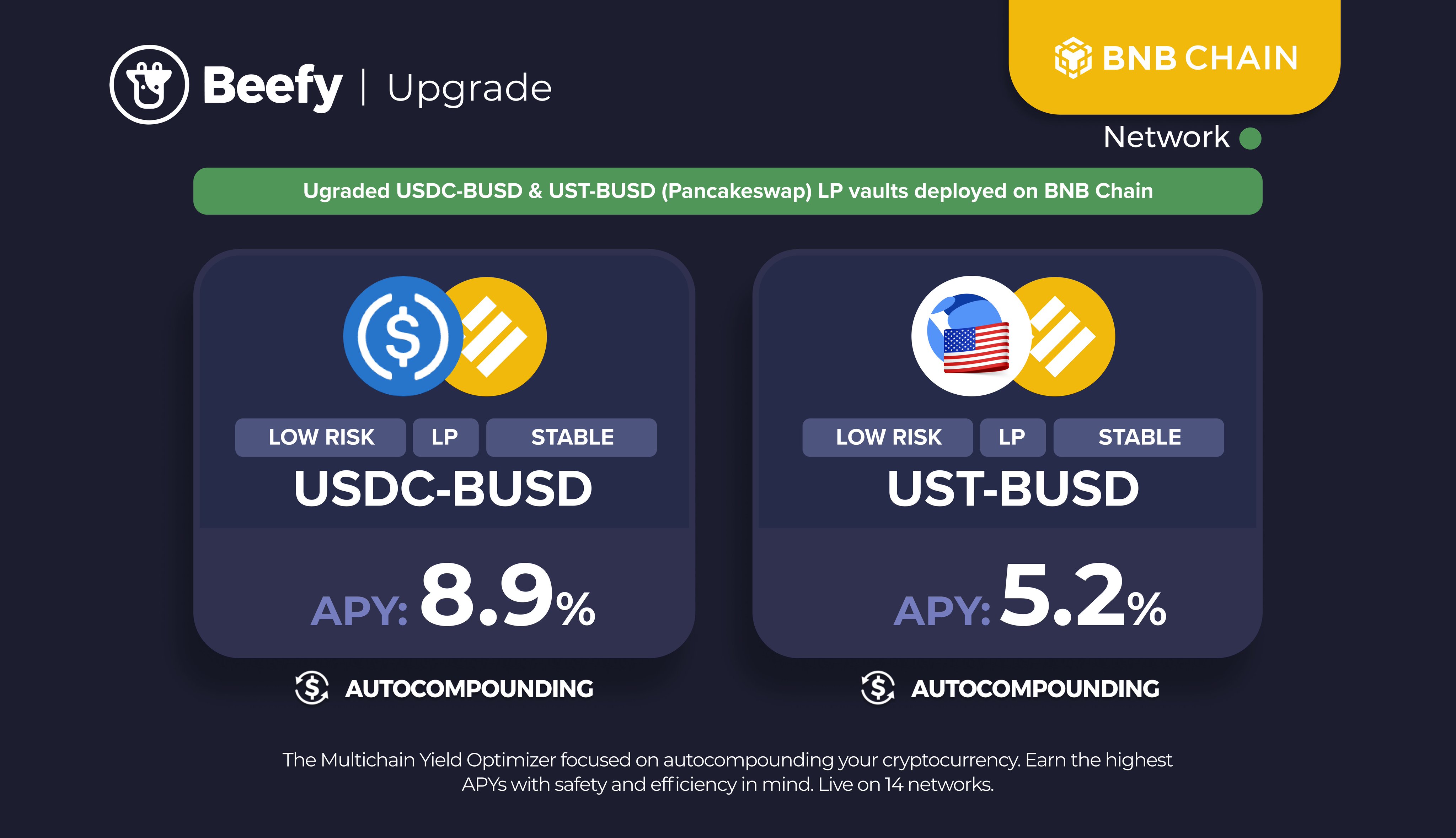Beefy Finance on Twitter: "There’s a @BNBCHAIN renaissance taking place on Beefy with freshly ...