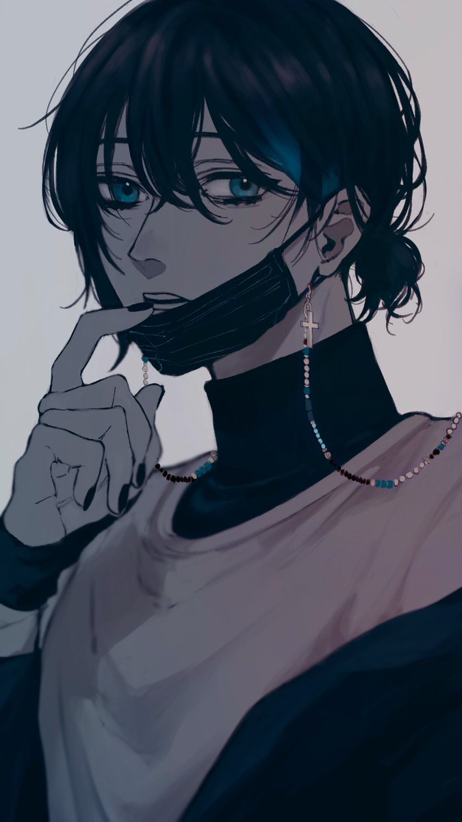 「捏造布myzm アクセサリーデザインお借りしました💙(@Leo08ph) 」|もずのイラスト