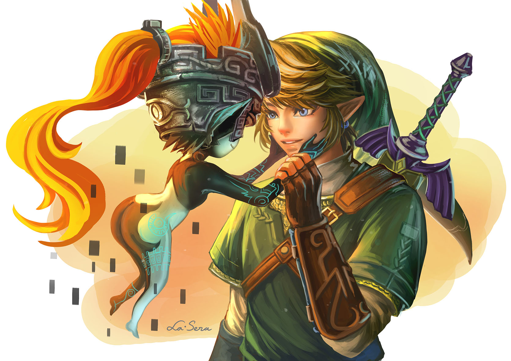 Zelda Twilight Princess Midna And Link