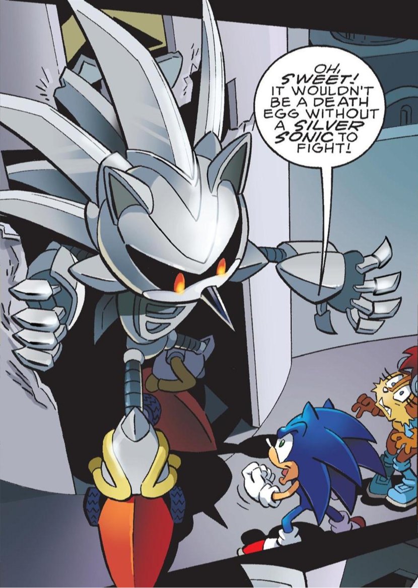 Sonic And Silver Fighting