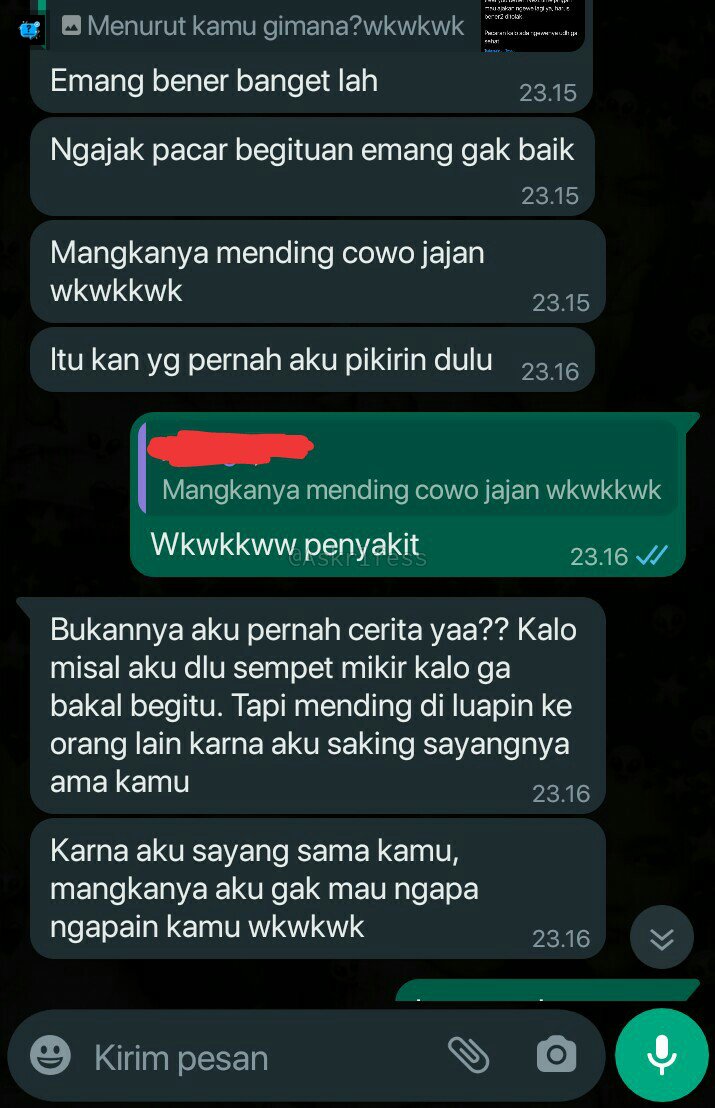 Askrlfess on Twitter: "🔞Cowoku beropini kaya gini gara2 aku discus soal cowo sejati gak ngajakin ...