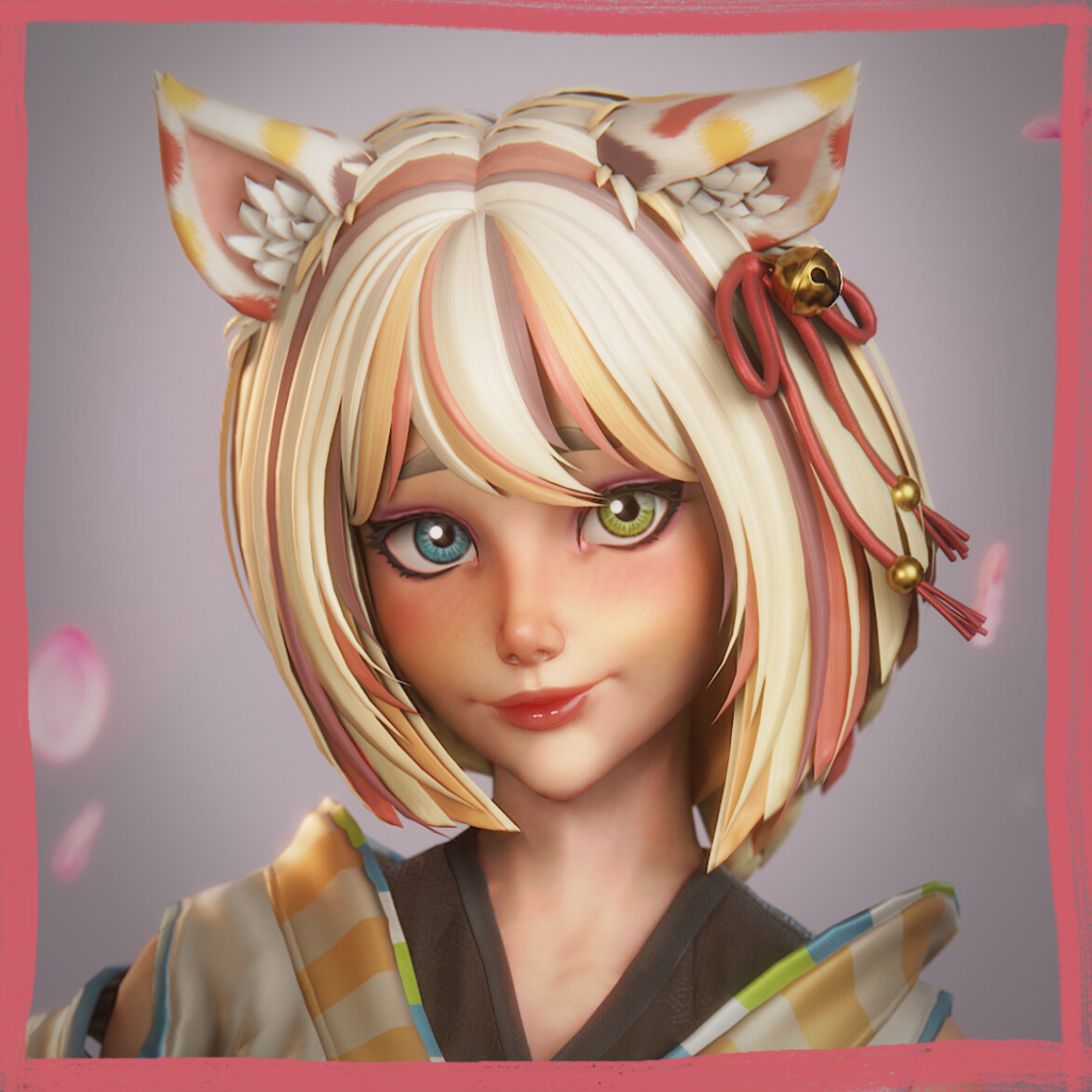 Blender Artists on Twitter: "'Nebi Neko - Vtuber Commission' by ...