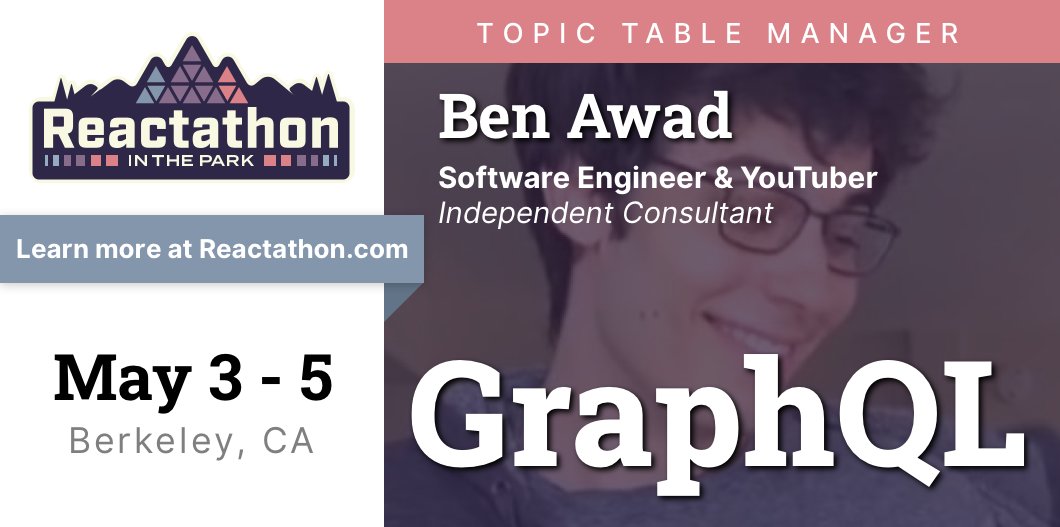 Reactathon in the Park on Twitter: "We're excited to welcome back @benawad to Reactathon! This ...