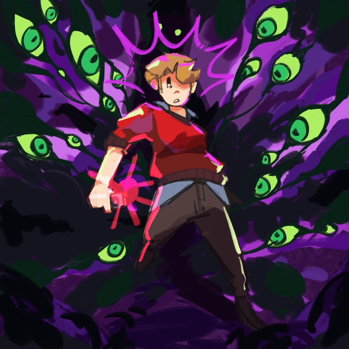 「tw // eyes archivist grian is all I can」|Chrisのイラスト