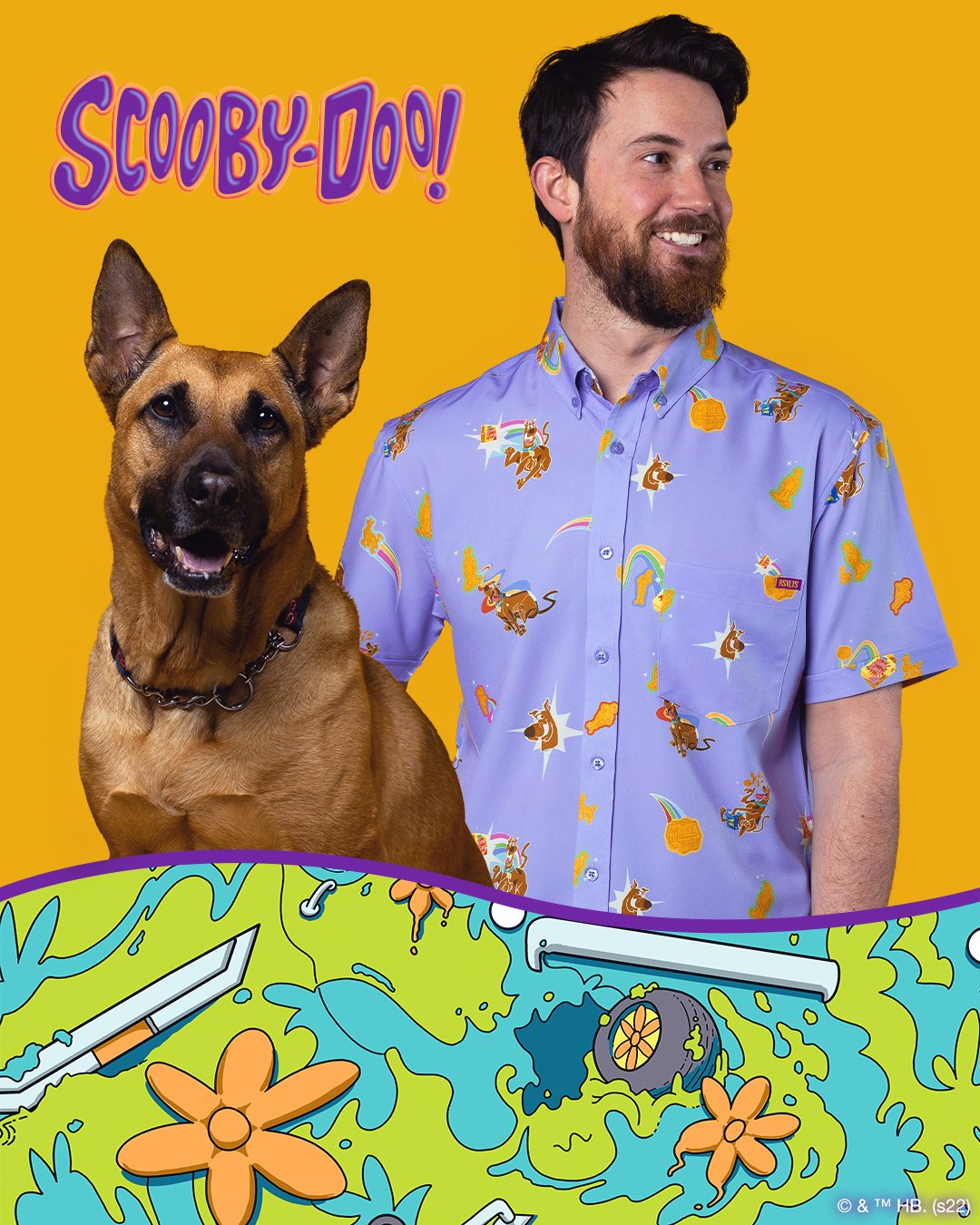 Scooby Doo Flowers Dog
