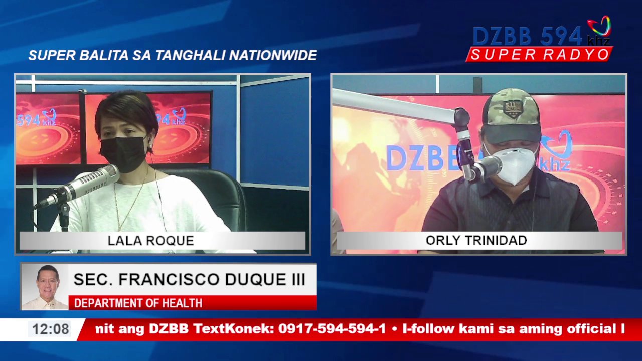 DZBB Super Radyo on Twitter: "LIVE sa DZBB: Department of Health (DOH) Sec. Francisco Duque III ...