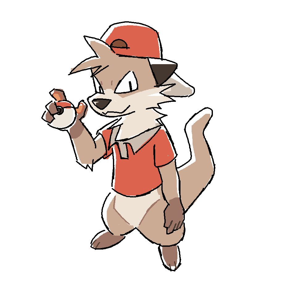 ポケモン「i drew chester as a gen 1 pokemon charac」|krisのイラスト