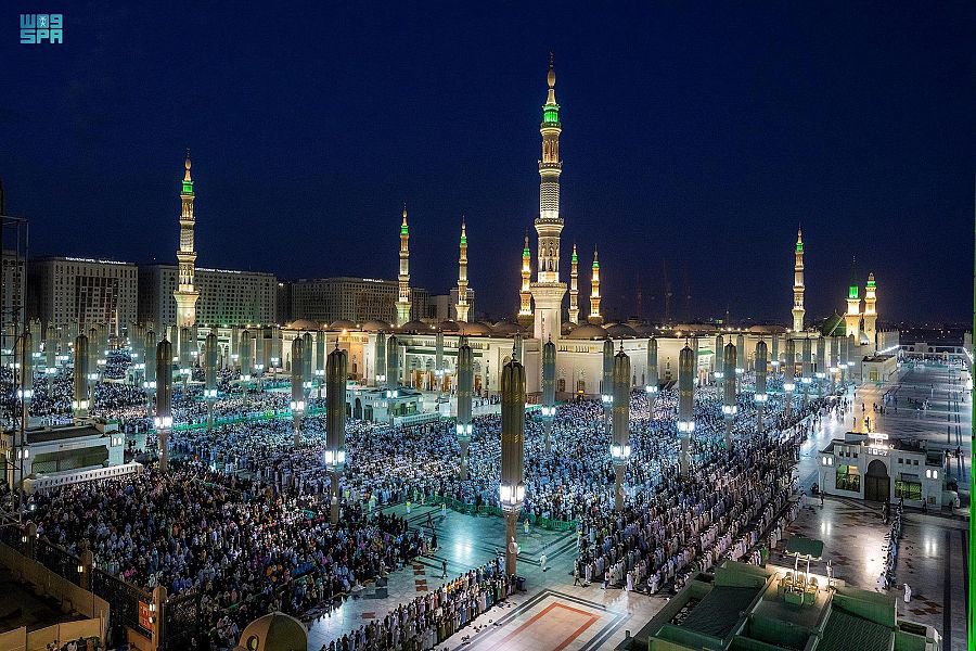 أخبار السعودية On Twitter جانب من إقامة صلاة القيام في أول ليلة من
