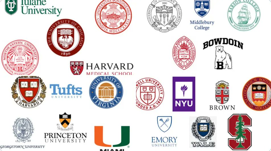 American Universities Logos
