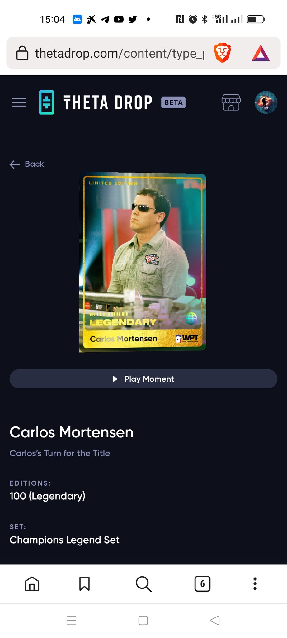 θ.Neil🍄 PA on Twitter: "@WPT @ThetaDrop Was too cheap not to grab a first edition Legendary ...