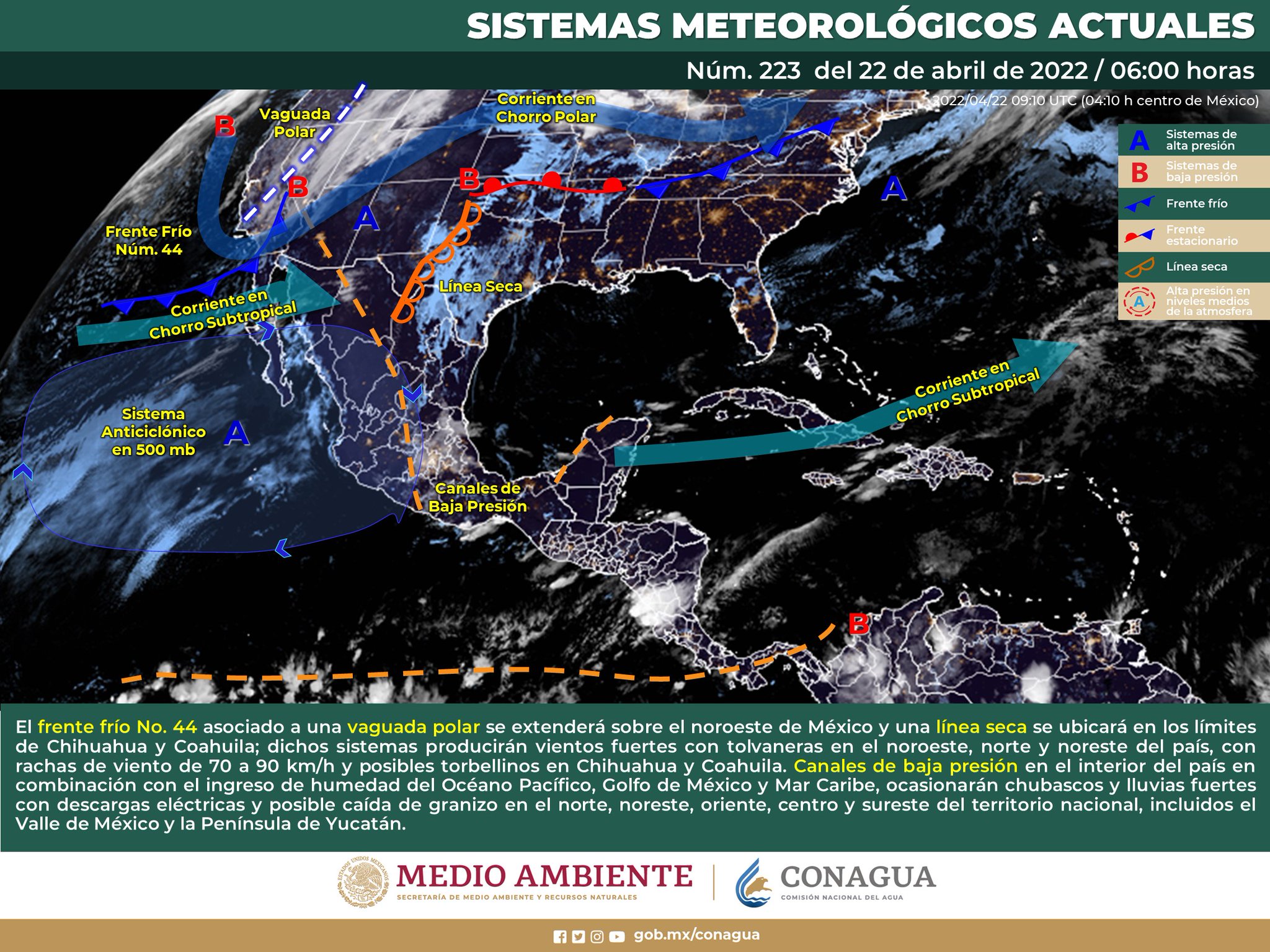 CONAGUA Clima on Twitter: "Imagen de fenómenos #Meteorológicos actuales de las 06:00 horas en ...