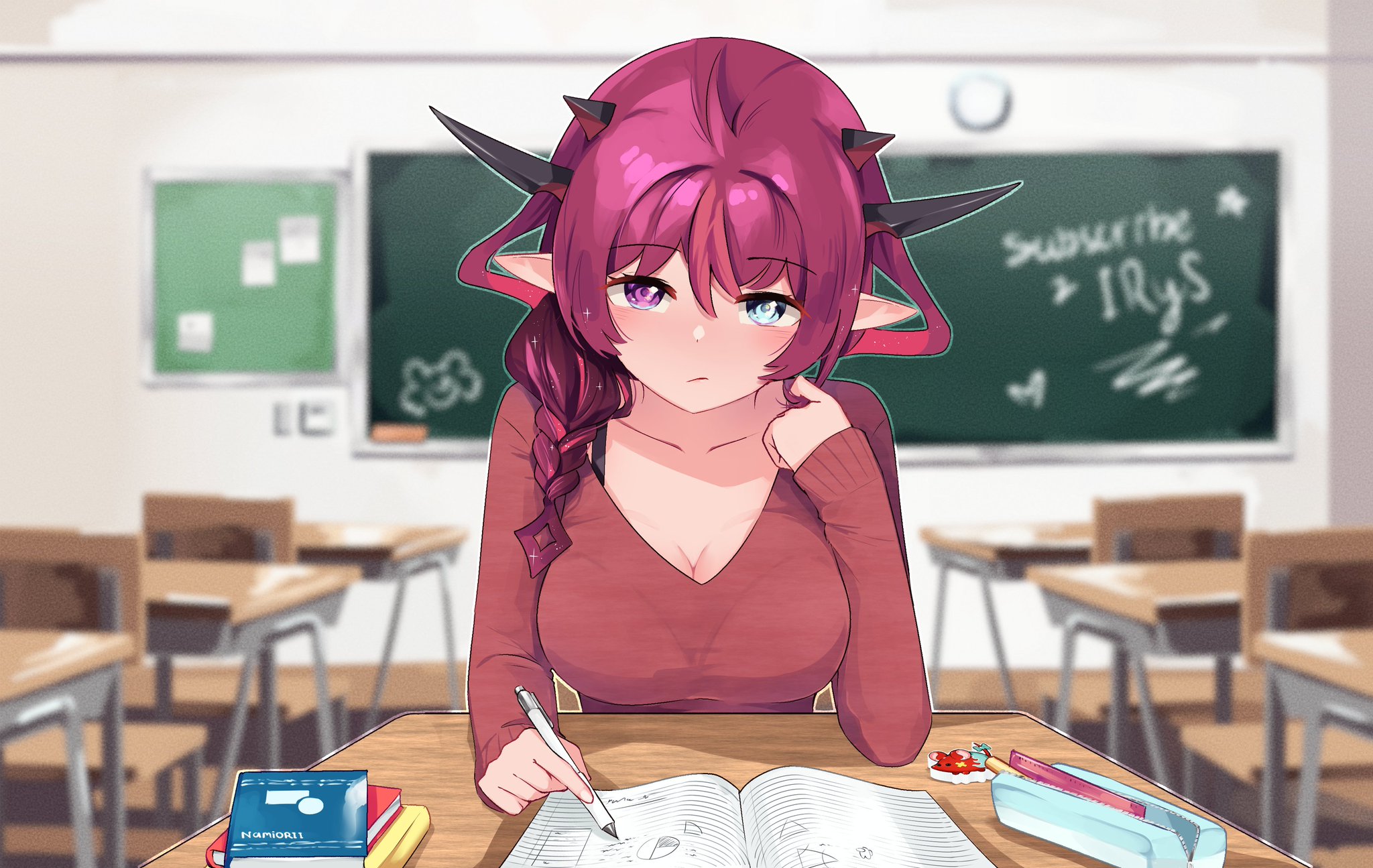 Namii🍞 on Twitter: "POV: IRyS nee-san is tutoring you #IRySart https://t.co/8Ehie50xZk" / Twitter