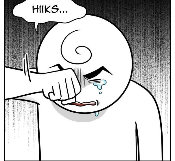 Sticker Line Moon Angry