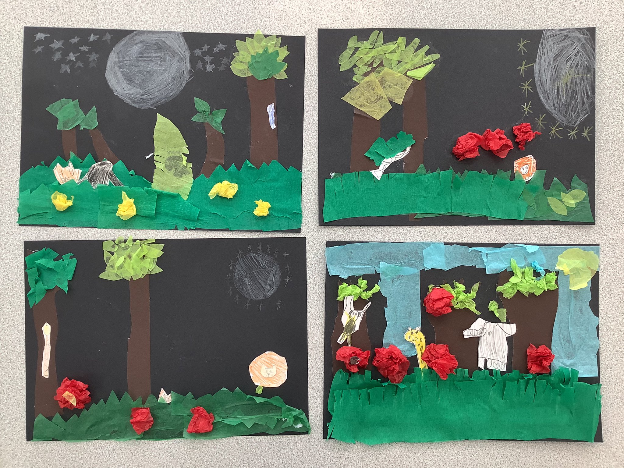 Farington School on Twitter: "Class 2’s Henri Rousseau art work (part 2 ...