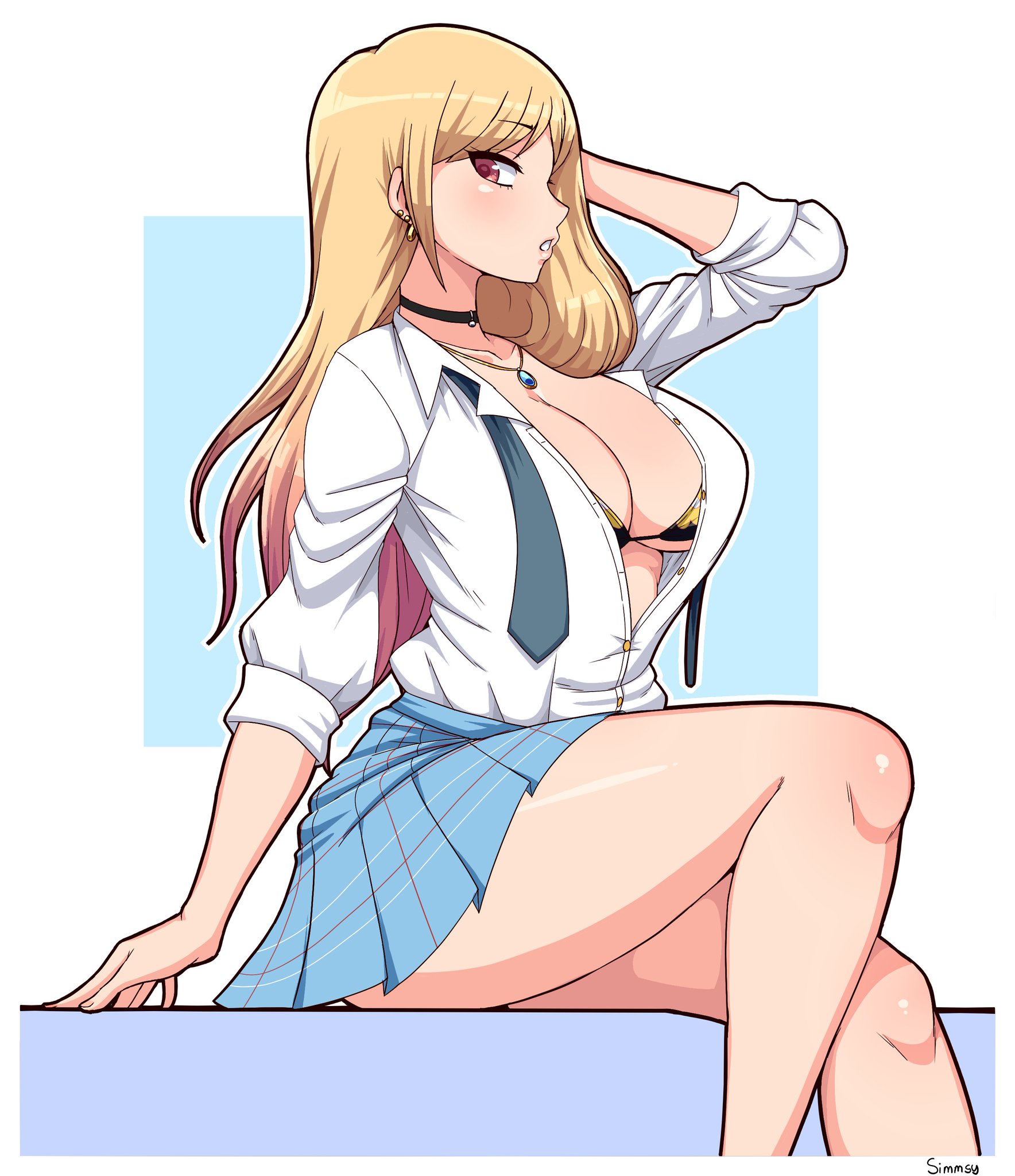 Simmsy on Twitter: "Patreon piece of Marin from Dress Up Darling! Nude and bikini version ...