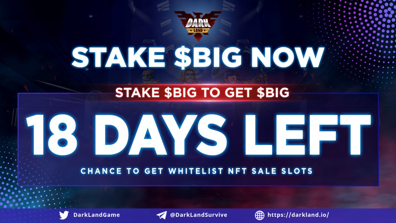 JadeLabs on Twitter: "[STAKE $BIG NOW] DON'T FORGET TO STAKE $BIG 🤑 STAKE $BIG TO GET APR 75% 🤩 ...