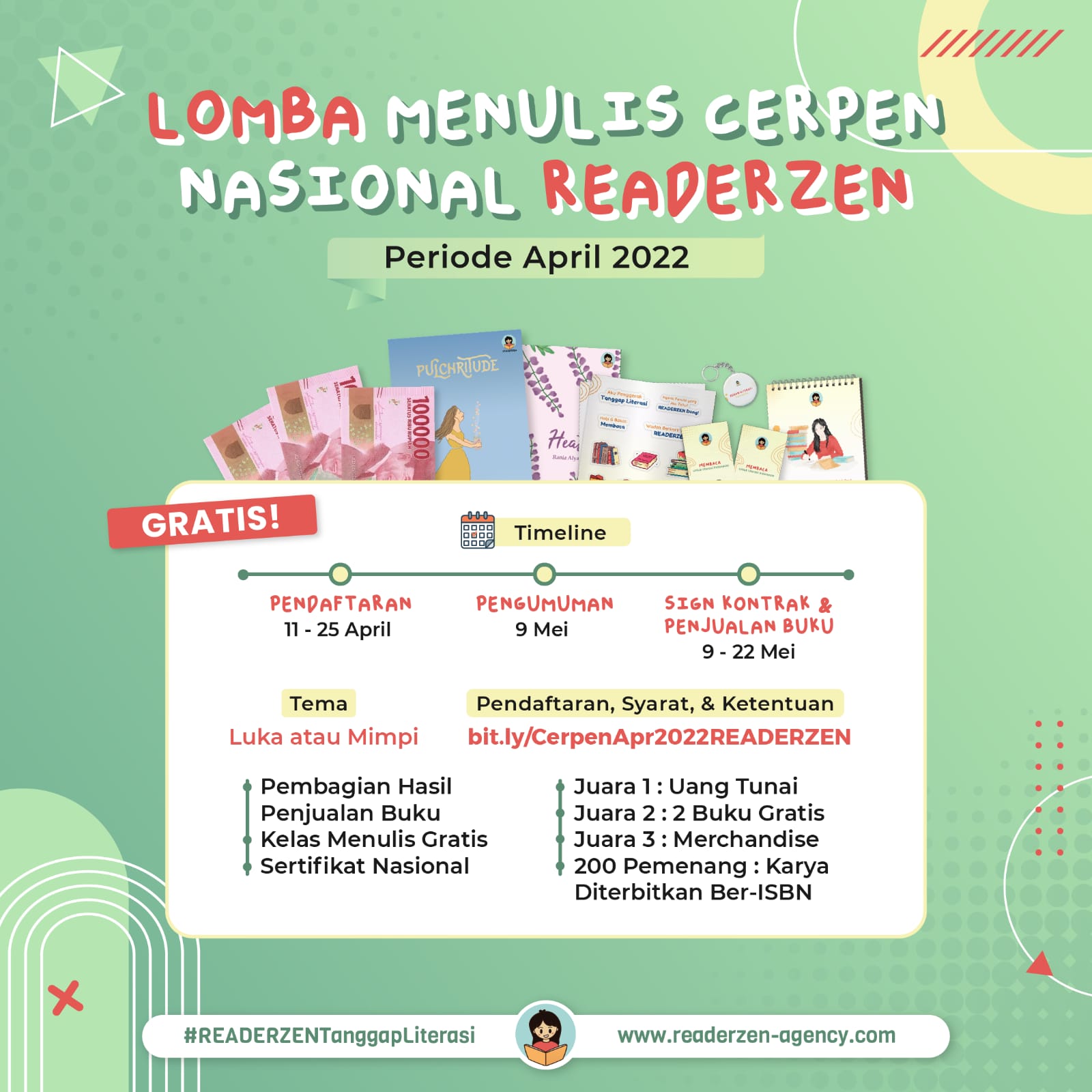 READERZEN on Twitter: "Yuk tuangkan imajinasi kamu dengan mengikuti Lomba Menulis Cerpen ...