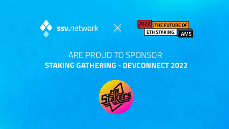 ssv.network on Twitter: "See you all at the Staking Gathering 😎 @ethstaker @EFDevconnect https ...