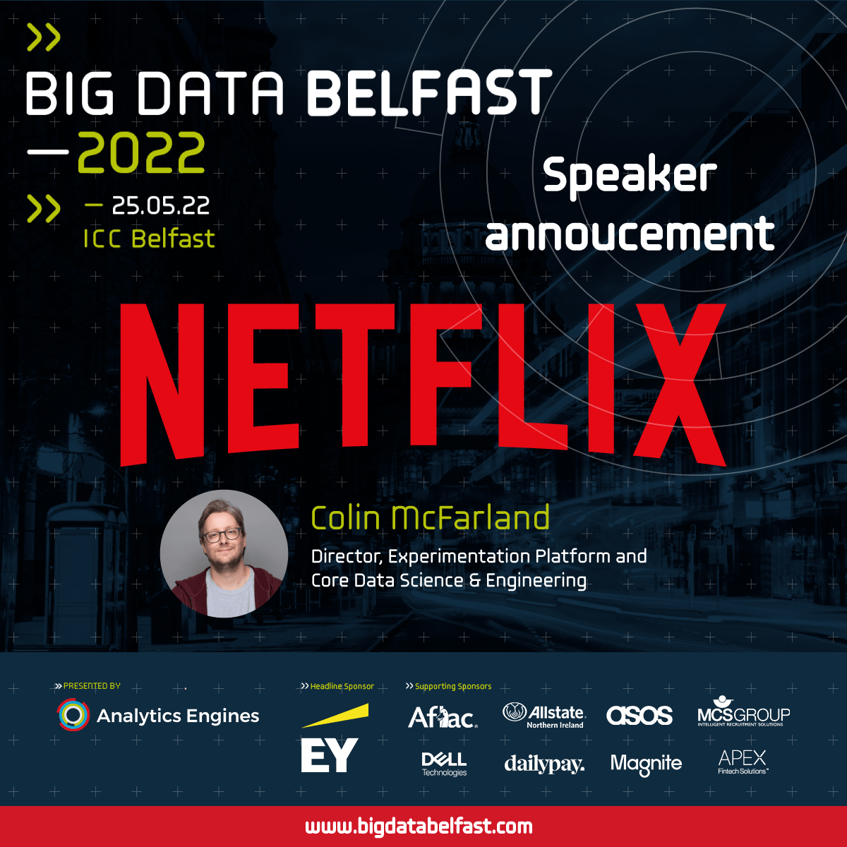 Big Data Belfast on Twitter: "We are delighted to welcome Colin McFarlan as a speaker for this ...