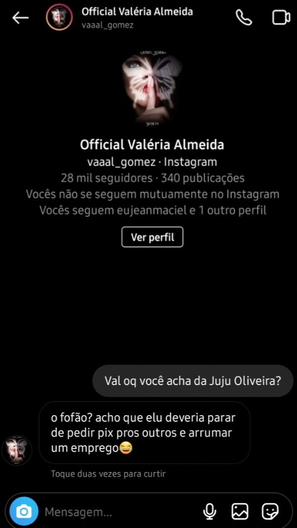 acervo juju oliveira (juju do pix) on Twitter: "🚨CLIMA TENSO: Após Valéria Almeida chamar Juju ...