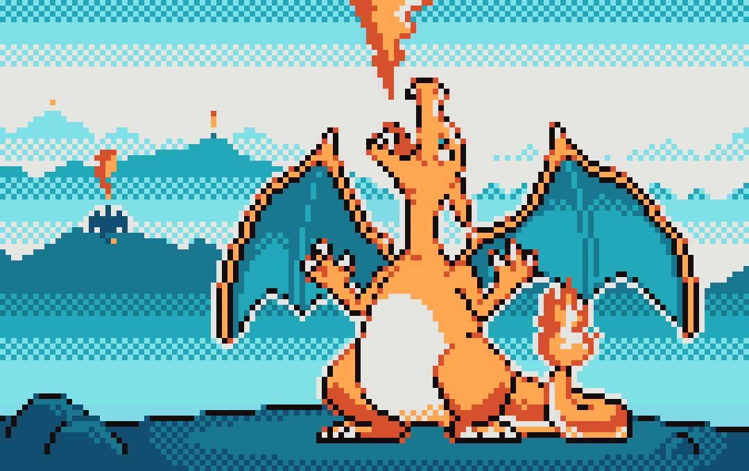 Minecraft Pixel Art Charizard Grid
