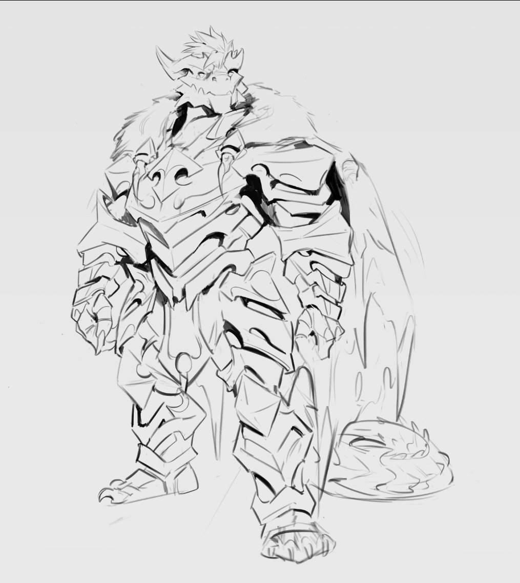 Sam Santala on Twitter: "Another private Dragonborn commission 🐲 Was super fun to work on this ...